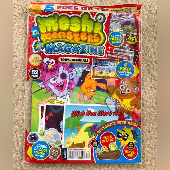 Mattel | Toys | Moshi Monsters Magazine Issue 9 | Poshmark